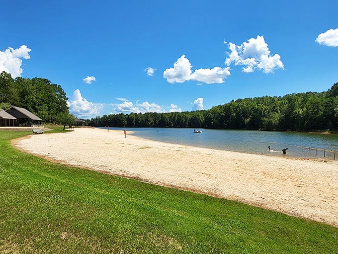 Richard B. Russell Park: Where the beach is so pristine, you'll wonder if they iron the sand each morning. Southern hospitality meets lakeside luxury.