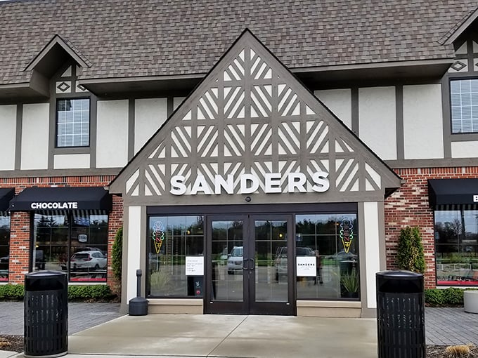 Sanders' Tudor-style charm is the architectural equivalent of a warm hug. It's like Downton Abbey, but with chocolate instead of drama.