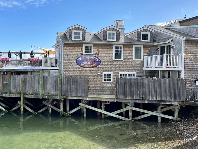 Stewman's: Where lobsters go to fulfill their delicious destiny. It's like a retirement home, but tastier!