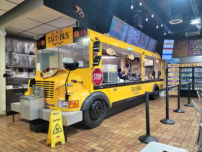 All aboard the Taco Bus! This Tampa legend proves that sometimes, the best meals come on wheels. It's like a food truck had a delicious identity crisis.