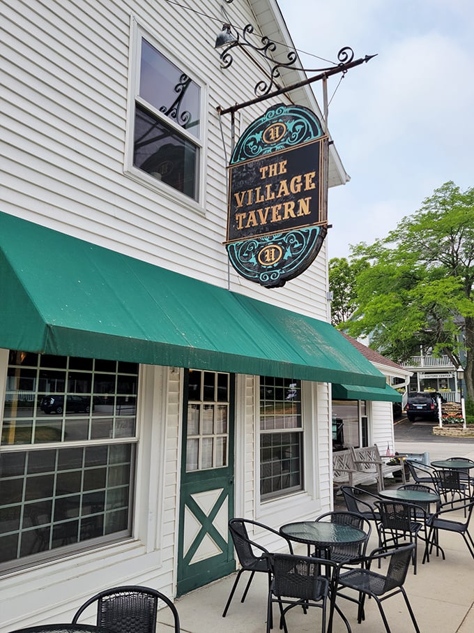 The Village Tavern: Where Lincoln might have stopped for a brew if he'd had a time machine. History served with a side of cozy charm.
