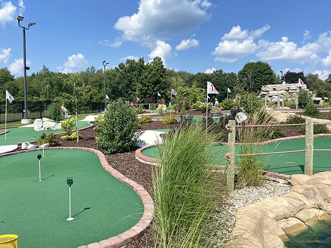 Fore! Or should I say, flora? Three Oaks Golf Center is where Mother Nature meets mini-golf in perfect harmony.