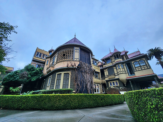 Winchester Mystery House: Where staircases lead to ceilings and doors open to nowhere. It's like M.C. Escher designed a haunted funhouse!