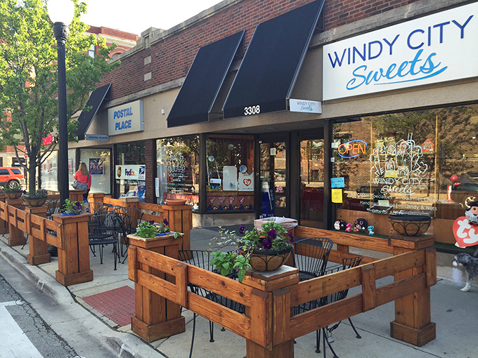 Forget the Magnificent Mile, this sweet spot is Chicago's real treasure. It's like your childhood piggy bank exploded into a candy paradise!