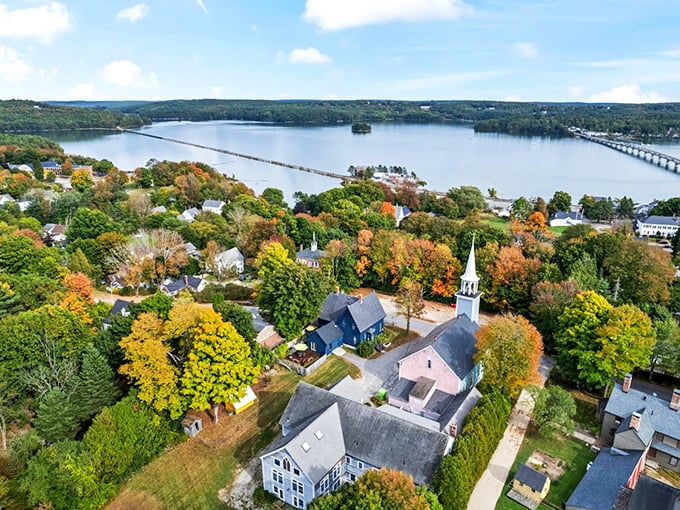Wiscasset: Maine's prettiest village isn't shy about it. Historic homes and autumn colors create a scene straight out of a Hallmark movie.