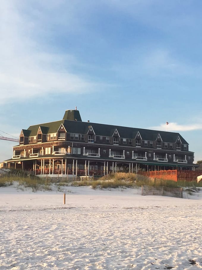 Where romance meets the shoreline: Beach Walk Cafe offers a front-row seat to nature's nightly spectacle.