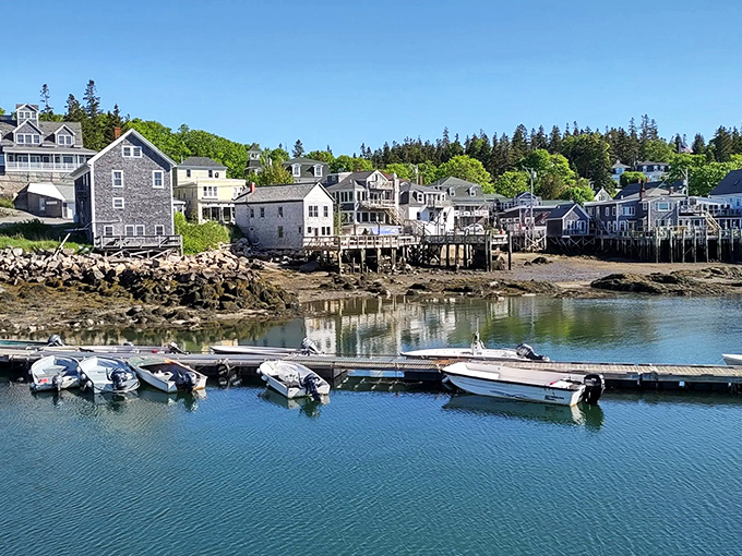 Quaint shops and coastal vibes: Blue Hill's waterfront is so picturesque, it makes you want to quit your job and become a lobsterman. Or at least eat like one!