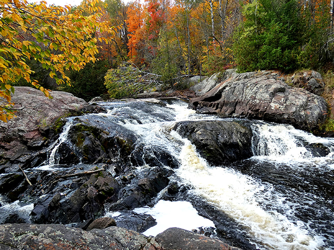 Who needs a spa day when you've got Copper Falls? Nature's ultimate stress-reliever, now in technicolor!