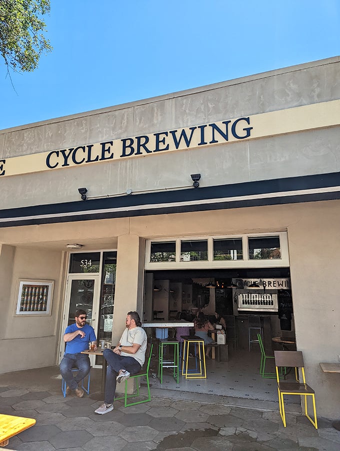 Pedal your way to flavor town at Cycle Brewing. It's like a spin class for your taste buds, minus the sweaty gym clothes.