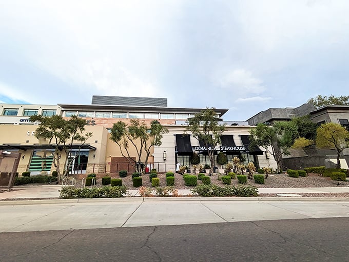 Sleek lines outside, sizzling steaks inside. Dominick's proves that sometimes, you can judge a book by its cover &ndash; especially when that book is a menu.