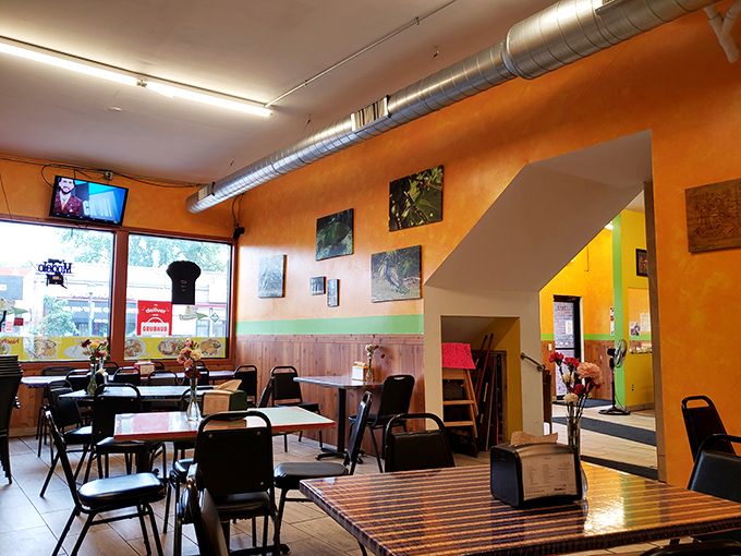 El Taco Riendo: Where laughter meets flavor! This colorful corner spot serves up tacos so good, you'll be grinning like their mascot.