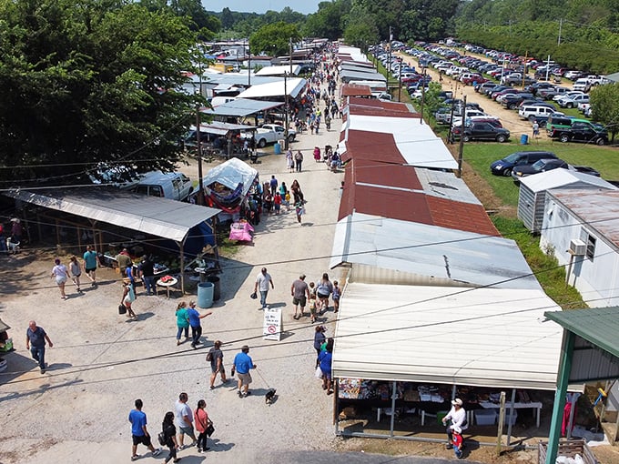 From antiques to livestock, this market has it all. It's like Amazon Prime met the state fair and decided to set up shop.