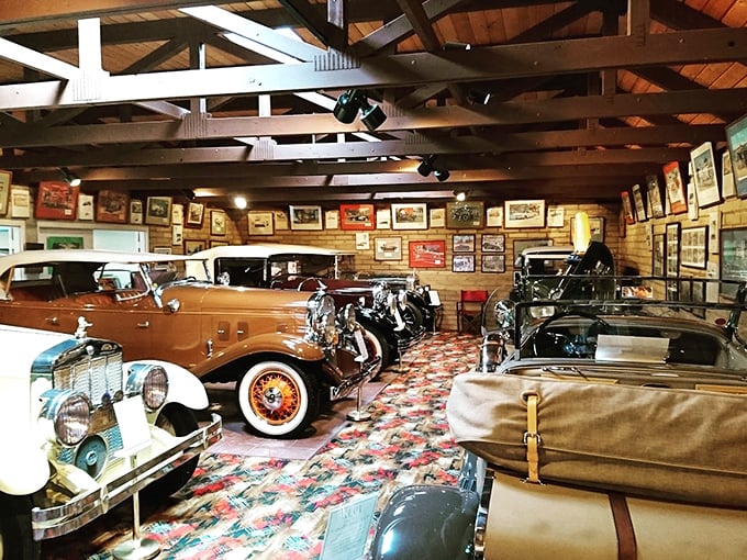 Step into a bygone era where cars were works of art. It's like 'Downton Abbey' meets 'American Graffiti'!