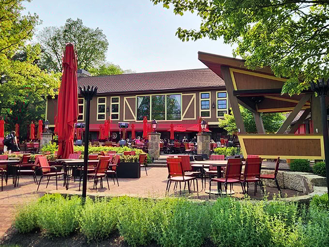 Wine with a view? Yes, please! Gervasi's outdoor seating area is so picturesque, you'll forget you're not in Italy.