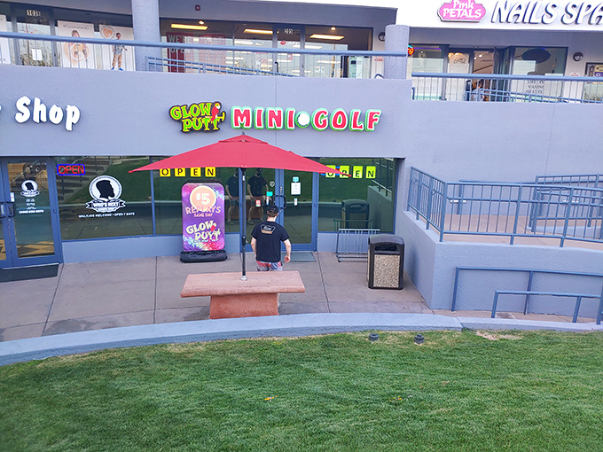 At Glow Putt, even your golf ball gets its 15 minutes of fame. Who knew fluorescent fun could be so addictive?