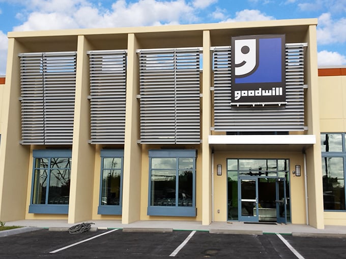 Sleek, modern, and full of surprises. This Goodwill is the James Bond of thrift stores &ndash; smooth, sophisticated, and full of gadgets.