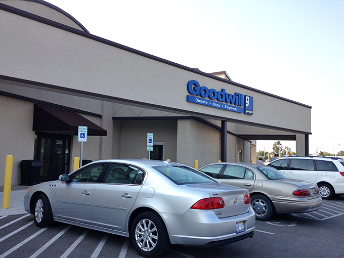 Forget time machines &ndash; step into Goodwill Lawrence for a trip through decades of style. It's like "Back to the Future" meets "Project Runway."