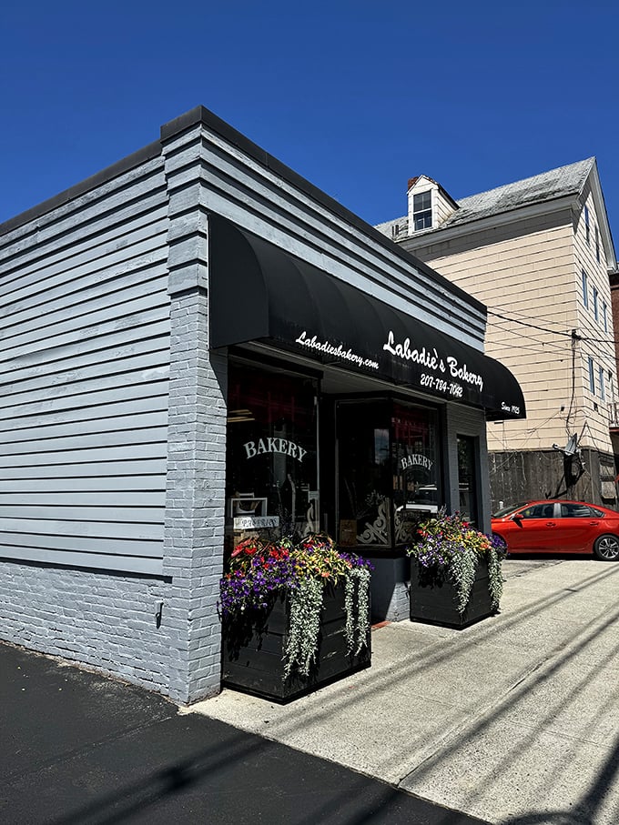 Flower power meets flour power! Labadie's Bakery's inviting facade is like a warm hug for your sweet tooth, promising delectable treats inside.