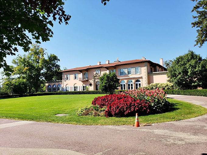 Loyola at Cuneo Mansion: "Garden party, anyone? With grounds like these, you'll feel like you've stumbled into a secret corner of Versailles."