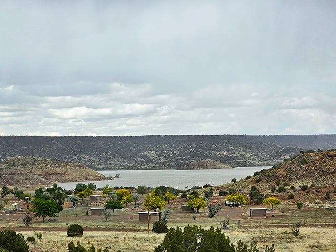 Volcanic remnants meet crystal waters at Lyman Lake. It's like Mother Nature's own geological art gallery, with a splash of fun thrown in.