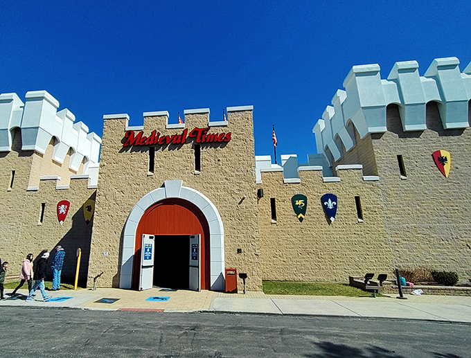 Feast fit for a king! At Medieval Times, you'll cheer for jousting knights while diving into a hands-on meal. Napkins are your new best friend.