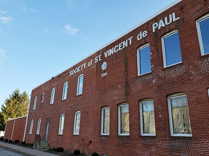 Windows to the soul of thrifting. Step inside for a curated adventure that's part vintage boutique, part community hug.