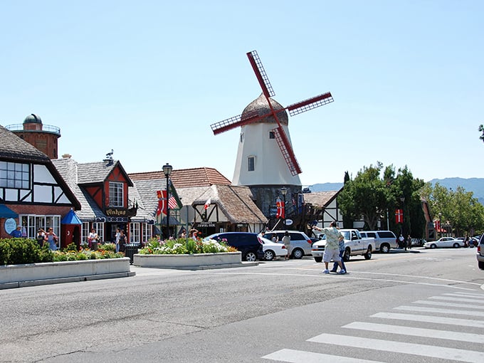 Windmills and wonder! Solvang's unique skyline is a feast for the eyes. It's like Denmark and California had a beautiful baby.