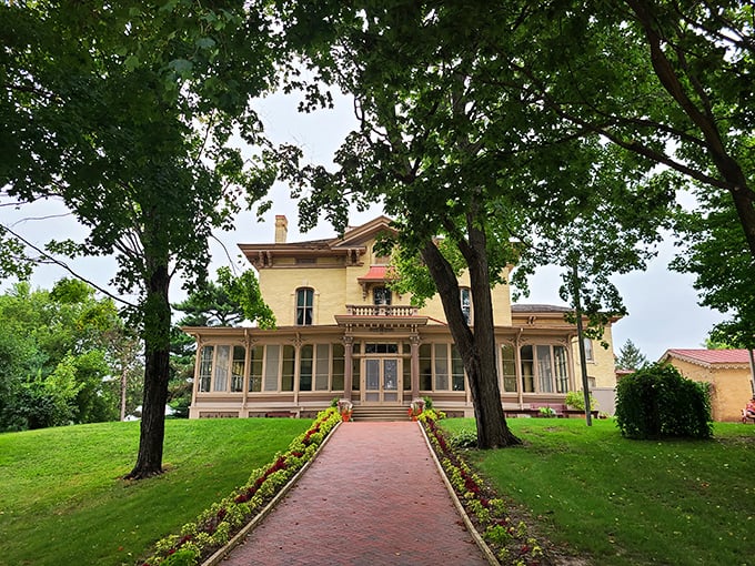 Wallpaper paradise! Villa Louis is so lavishly decorated, it could make Marie Antoinette say, "Maybe that's a bit much."