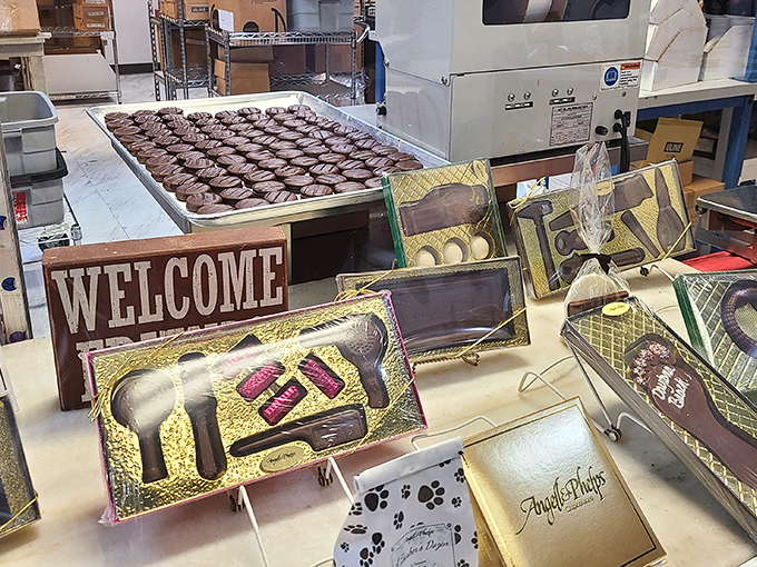 "Resistance is futile," whisper these artisanal chocolates. From truffles to novelty shapes, each morsel is a tiny masterpiece waiting to melt your heart (and your diet).