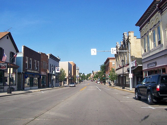 Main Street, USA meets Cheese Heaven. This bustling thoroughfare is where small-town charm collides with big cheese dreams.