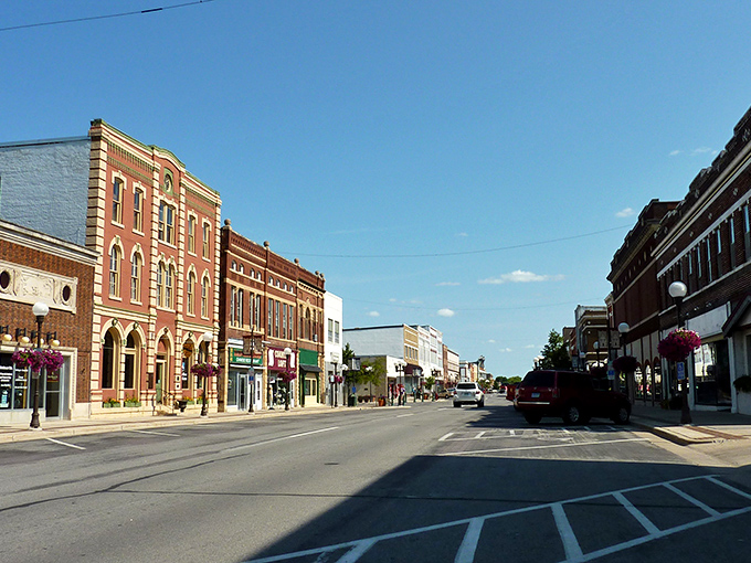 Downtown New Ulm: Where "rush hour" means a crowd at the pretzel stand. These historic buildings have more character than a Wes Anderson film set.