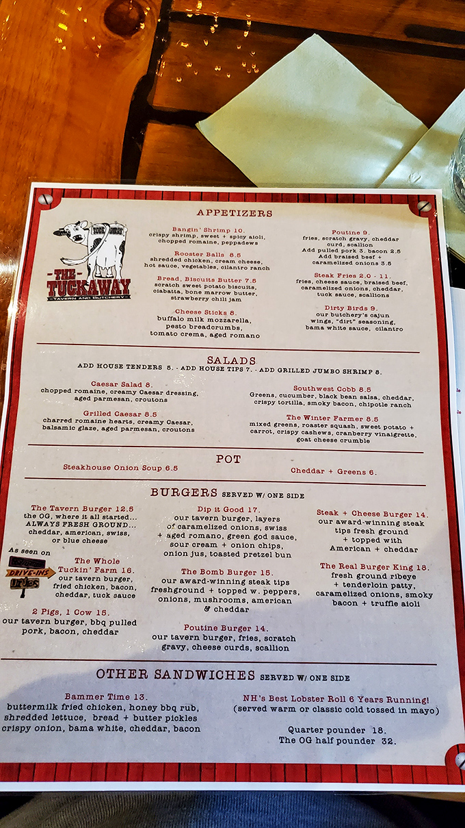 Decisions, decisions! This menu is like a choose-your-own-adventure book, but every ending is deliciously satisfying.