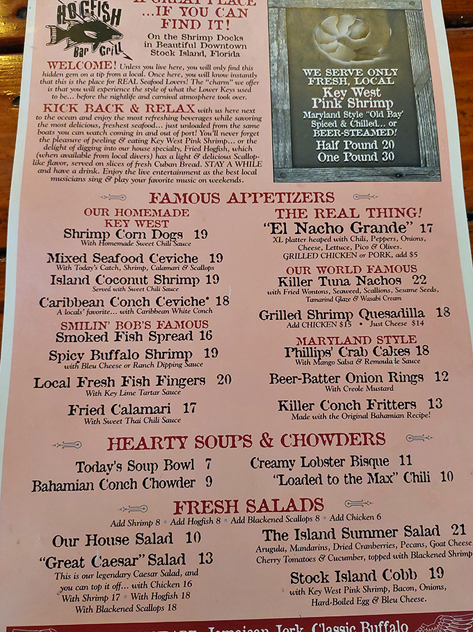 Menu, oh menu, on the wall, who's the fairest catch of all? Spoiler alert: It's all good here, folks!