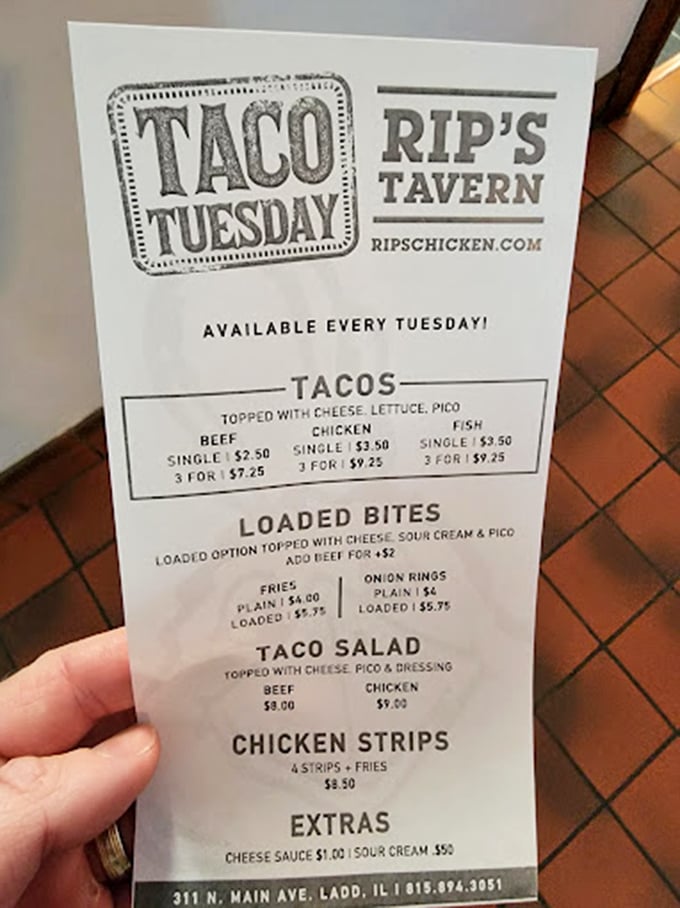 Taco Tuesday at a chicken joint? Rip's keeps you on your toes with a menu that's as diverse as it is delicious.
