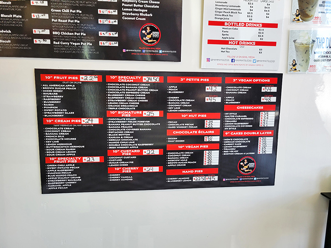 Decisions, decisions... This menu board is like a roadmap to flavor town. Better bring your appetite!