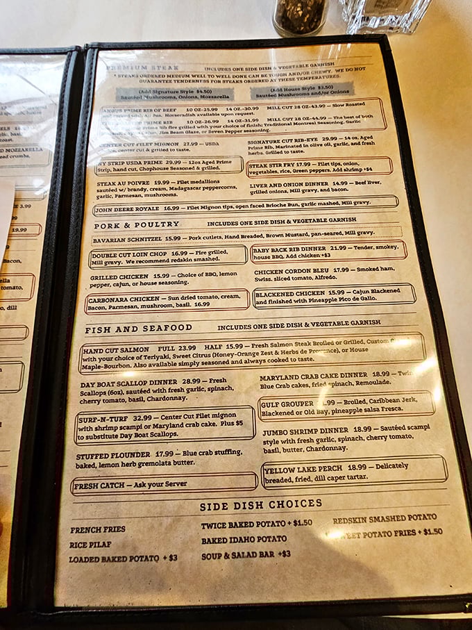 Decisions, decisions! This menu is like a choose-your-own-adventure book, but every ending is delicious.