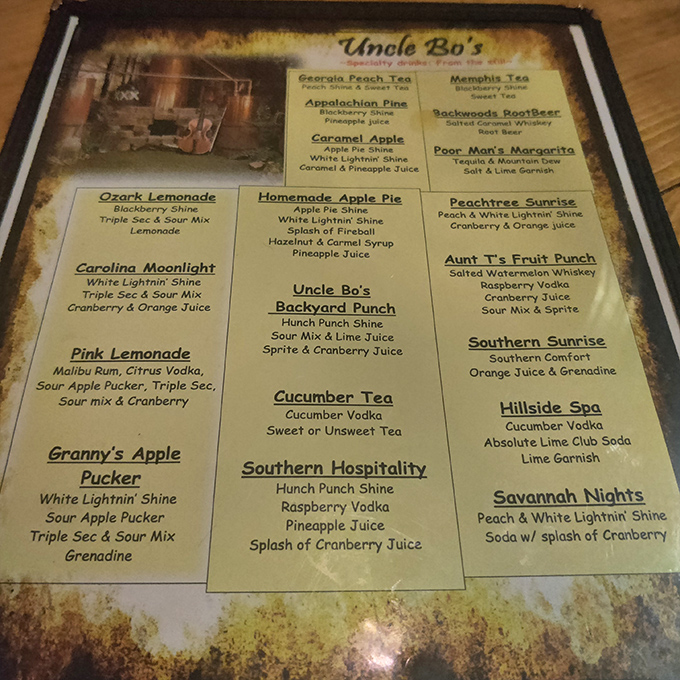 A cocktail menu that reads like a Southern novel. Each drink tells a story, and you'll want to know how they all end.