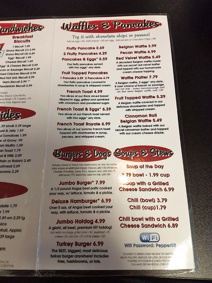 This menu isn't just a list; it's a love letter to your taste buds. Prepare for some serious decision-making, folks!