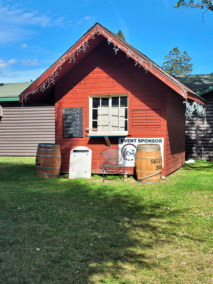 Quaint as a button and red as a cardinal's crest, this little shop is serving up more than just small-town charm.