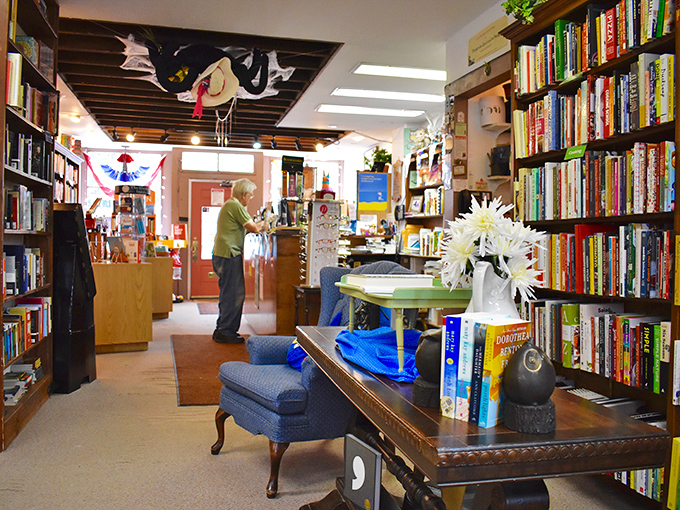Where bookworms and casual readers unite! The Learned Owl's cozy interior invites you to linger and explore.