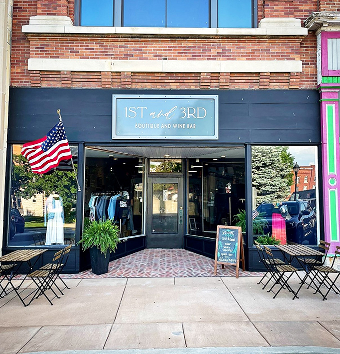 1st and 3rd Boutique and Wine Bar: Where retail therapy meets happy hour. Shopping with a side of Chardonnay? Don't mind if I do!