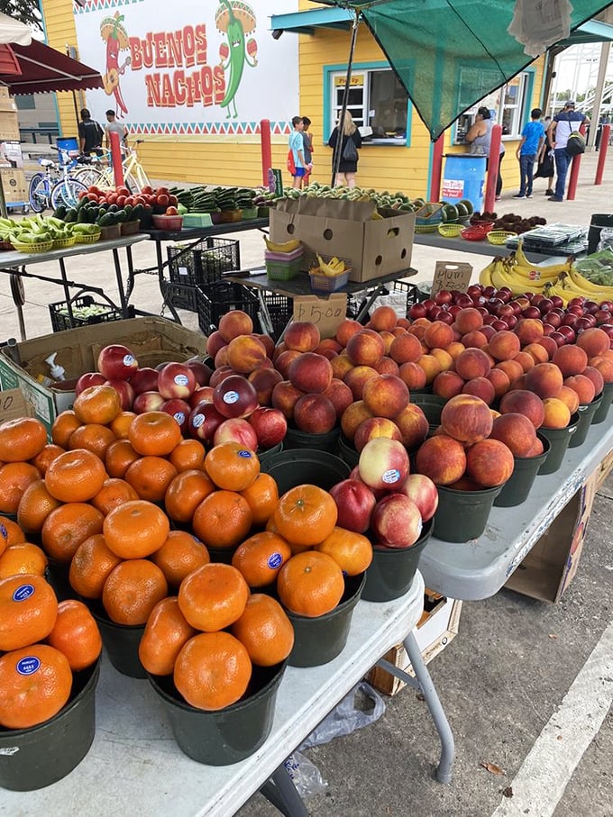 Step right up to flavor town! This colorful produce stand could give any farmers market a run for its money.