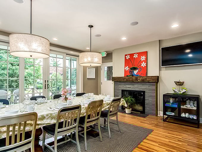 Gather 'round, food lovers! This dining room is where breakfast dreams come true and friendships are forged over perfectly crispy bacon.