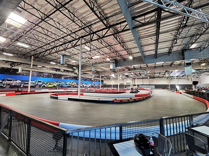 Cavernous ceilings and winding tracks &ndash; it's like Willy Wonka designed a racetrack instead of a chocolate factory.