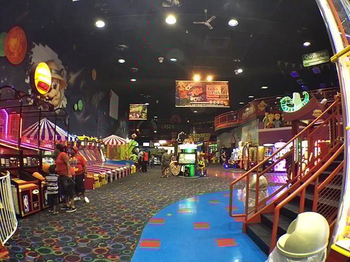 Step into a kaleidoscope of joy! This arcade is where neon dreams and ticket-winning schemes come to life.