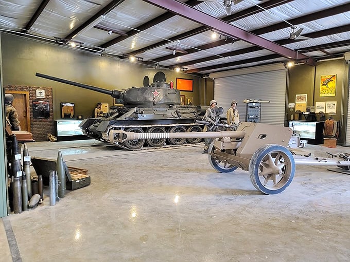 "History you can touch &ndash; just don't press any red buttons!" This museum's interior showcases tanks and artillery, inviting visitors to get up close with military might.