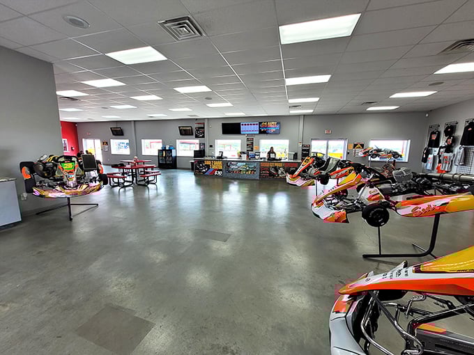 Welcome to the pit stop of dreams! This showroom's got more karts than a grocery store has shopping carts &ndash; and they're way more fun.