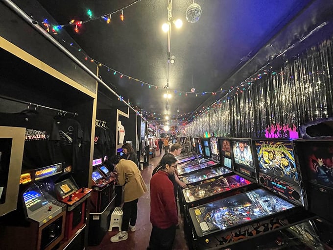Pinball wizards, unite! This glittering galaxy of flashing lights and silver balls is a siren song for the eternally young at heart.