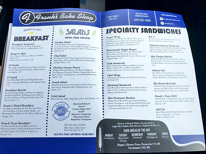 Behold, the menu of dreams! From breakfast to specialty sandwiches, it's a roadmap to culinary bliss that would make even Ron Swanson weep with joy.