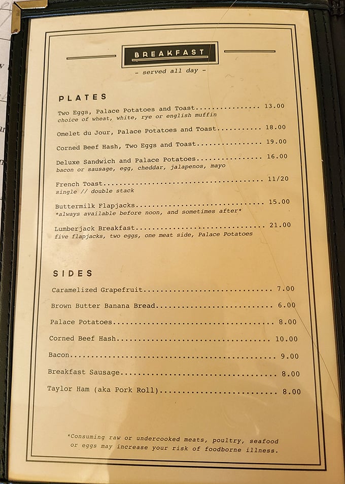 Breakfast all day? Now that's my kind of menu! It's like Christmas morning for your taste buds, every single day.